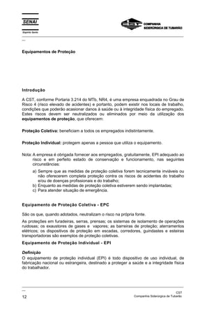 Senai procedimentos de segurança do trabalho | PDF