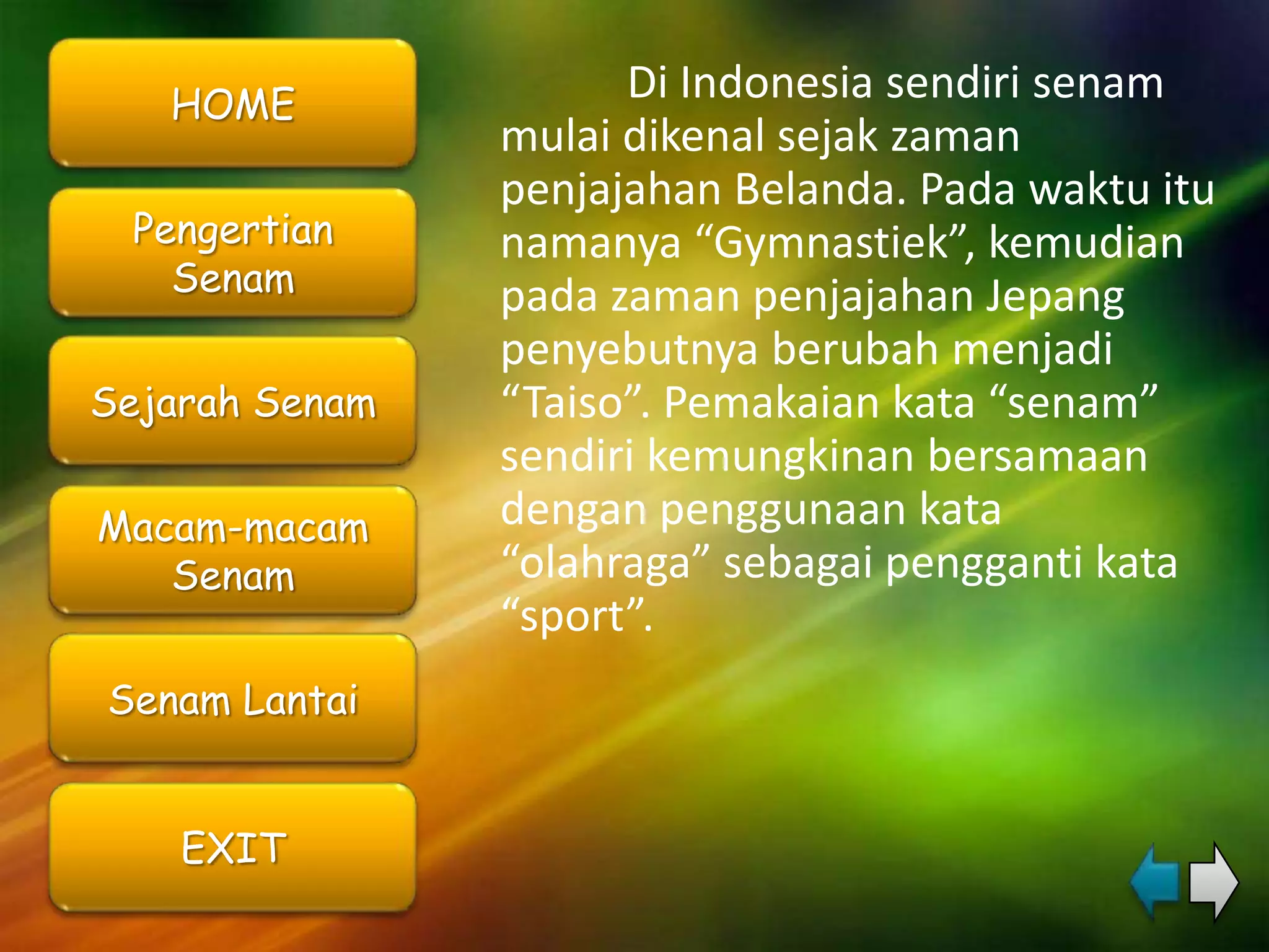 Senam lantai | PPTX