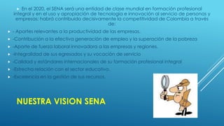Sena presentacion vision mision | PPTX