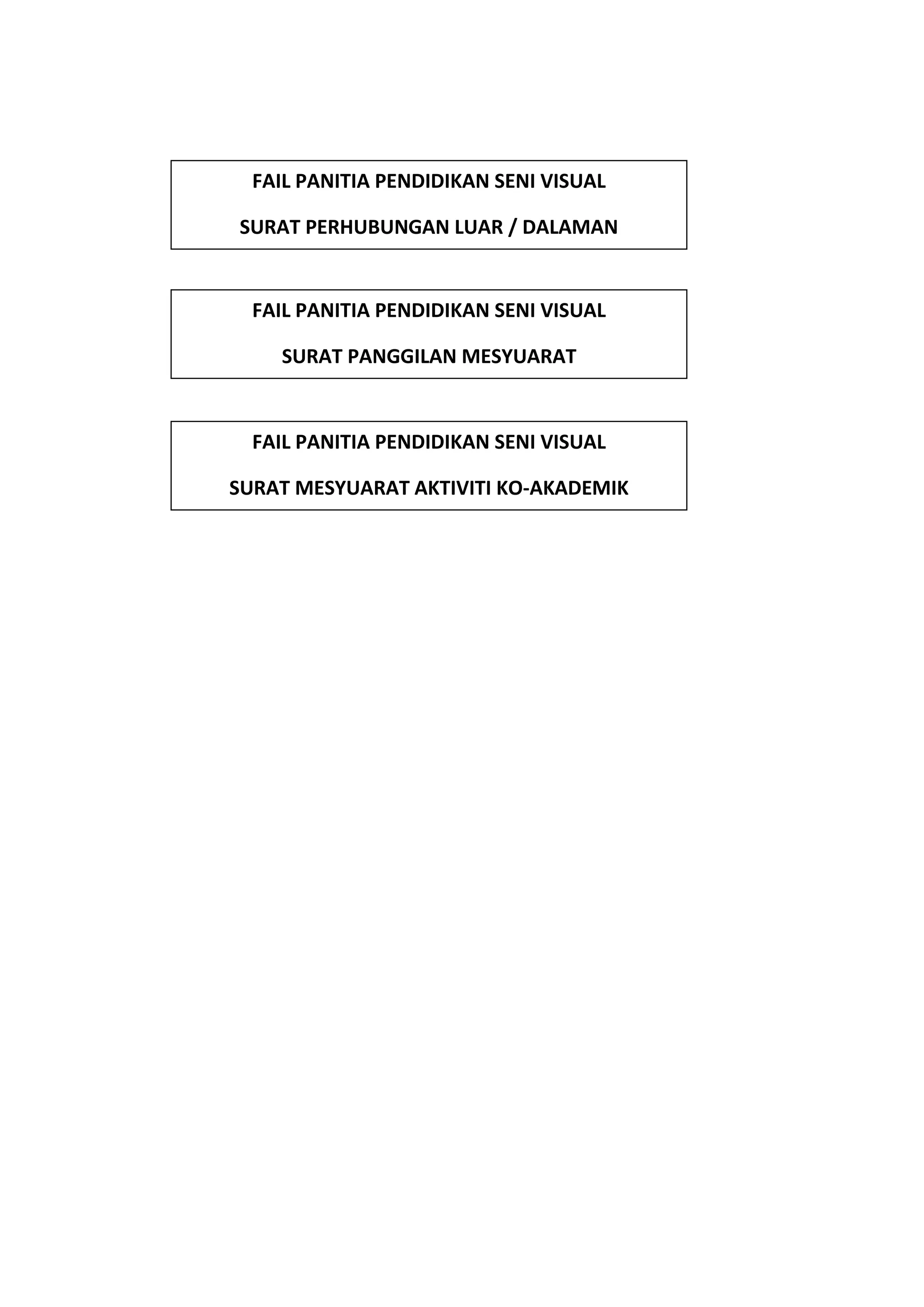 Senarai kandungan fail panitia psv | DOCX