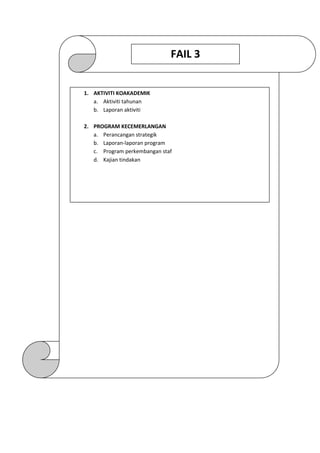 Senarai kandungan fail panitia psv | DOCX