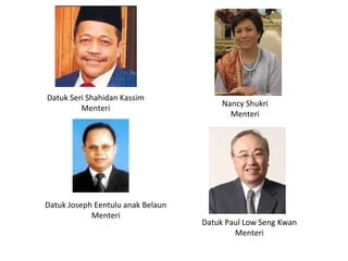 Senarai menteri kabinet | PPT