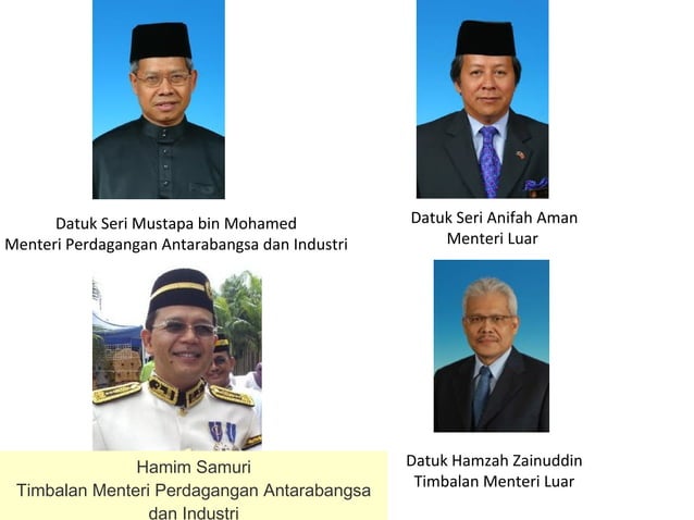 Senarai menteri kabinet | PPT