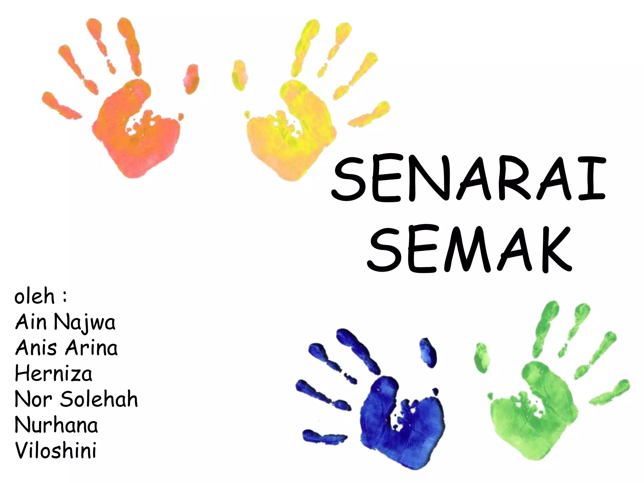 Senarai semak | PPTX