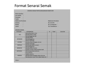 Senarai semak | PPTX