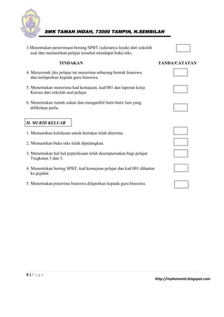 Senarai semak guru tingkatan | PDF