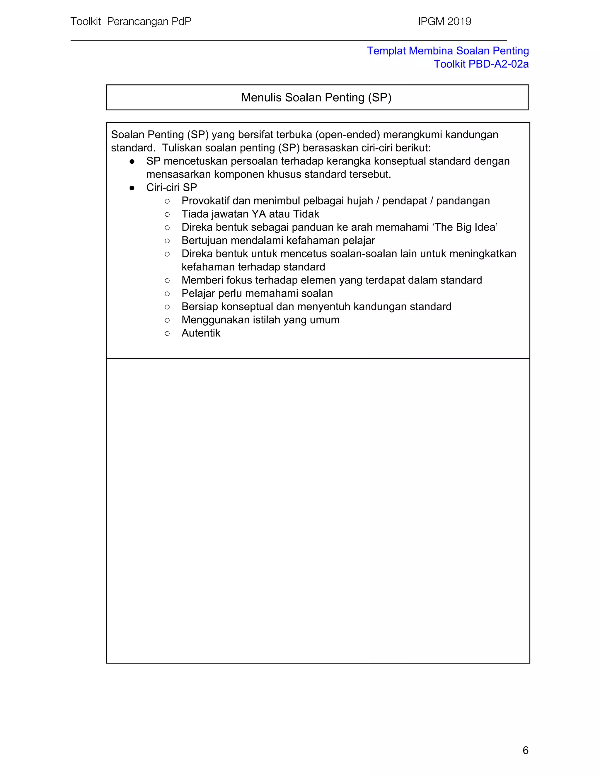 Senarai Toolkit Perancangan Pd P 1 Pdf