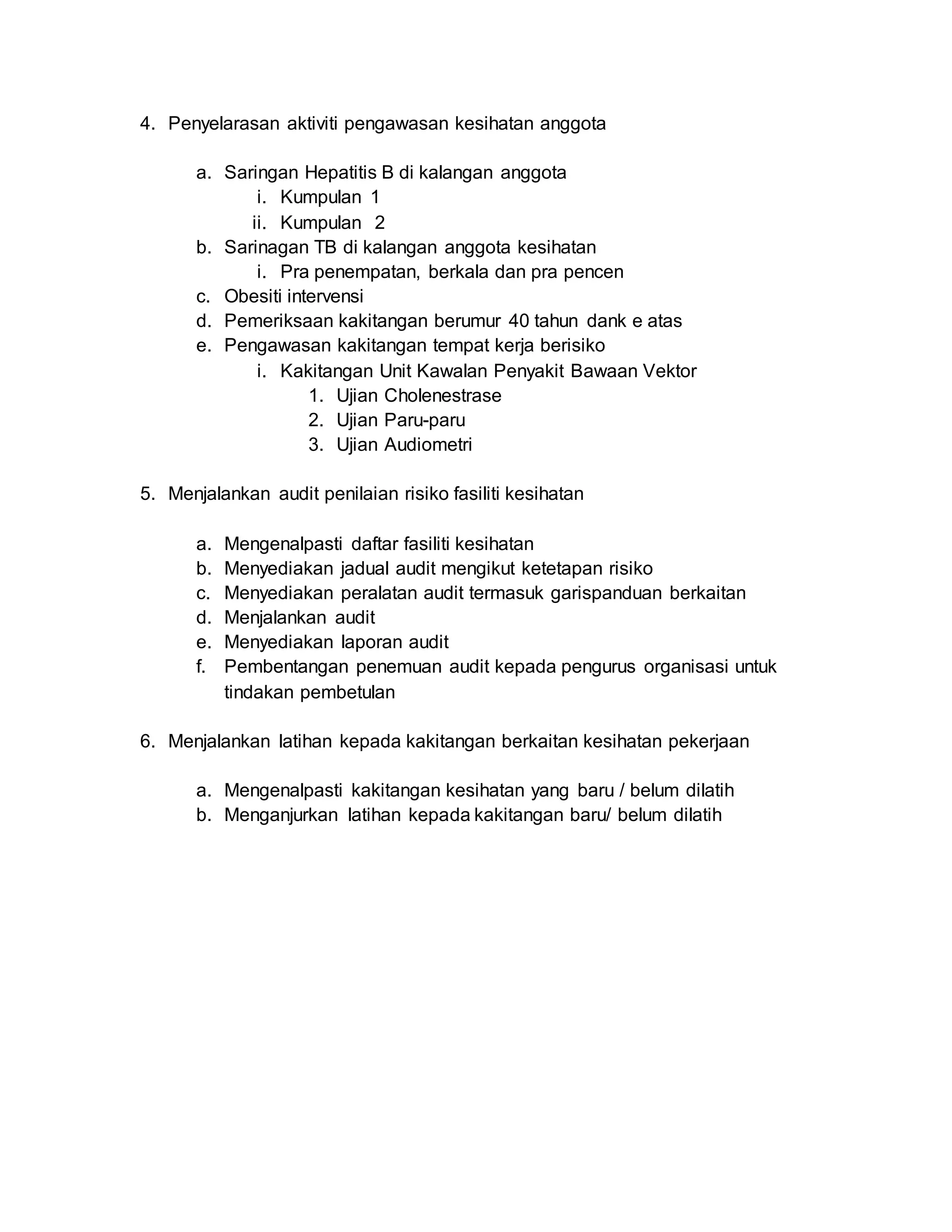 Senarai tugas ppkp kpas daerah | PDF