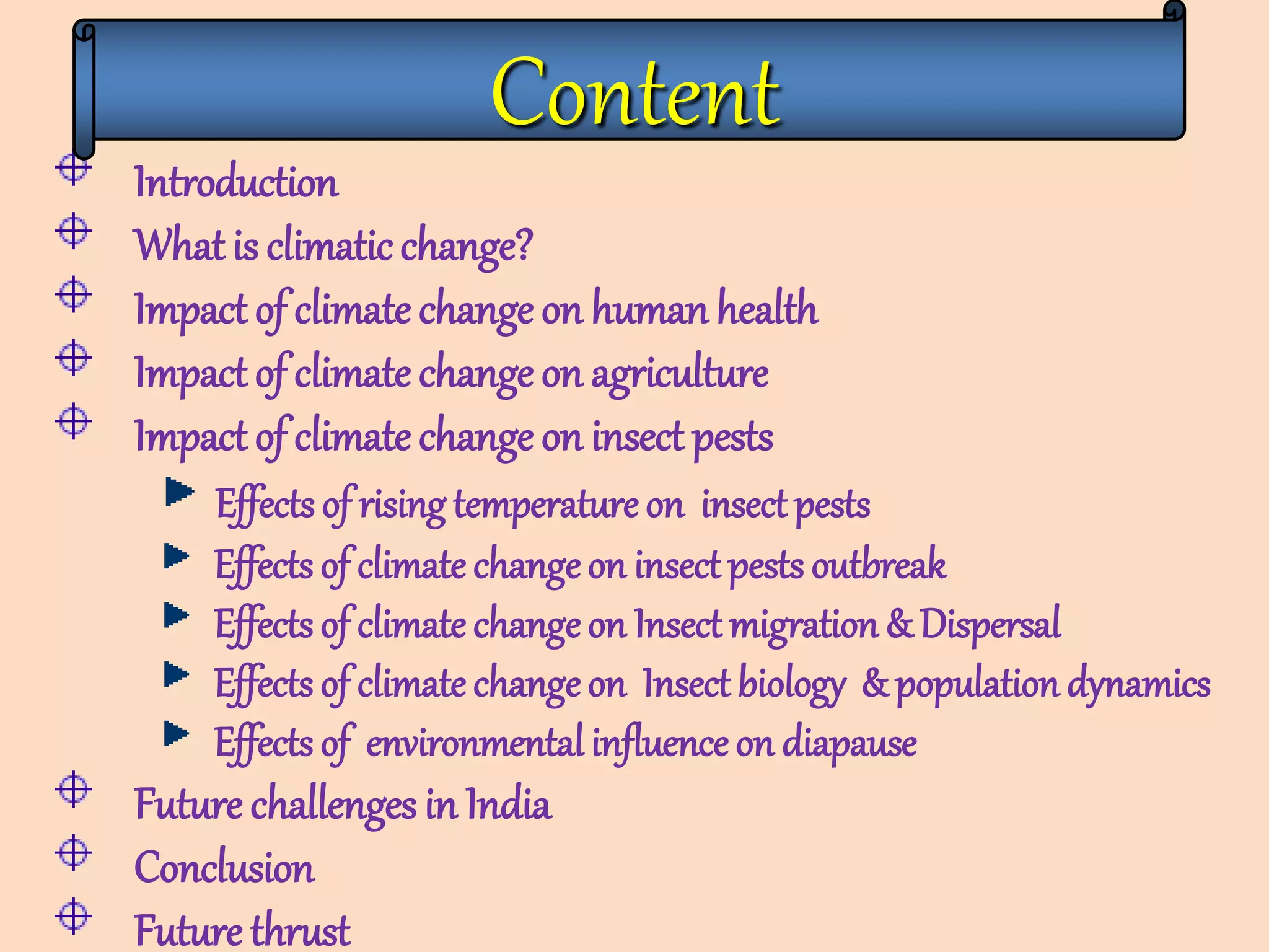 Scenario of insect pest under climate change situation & future ...