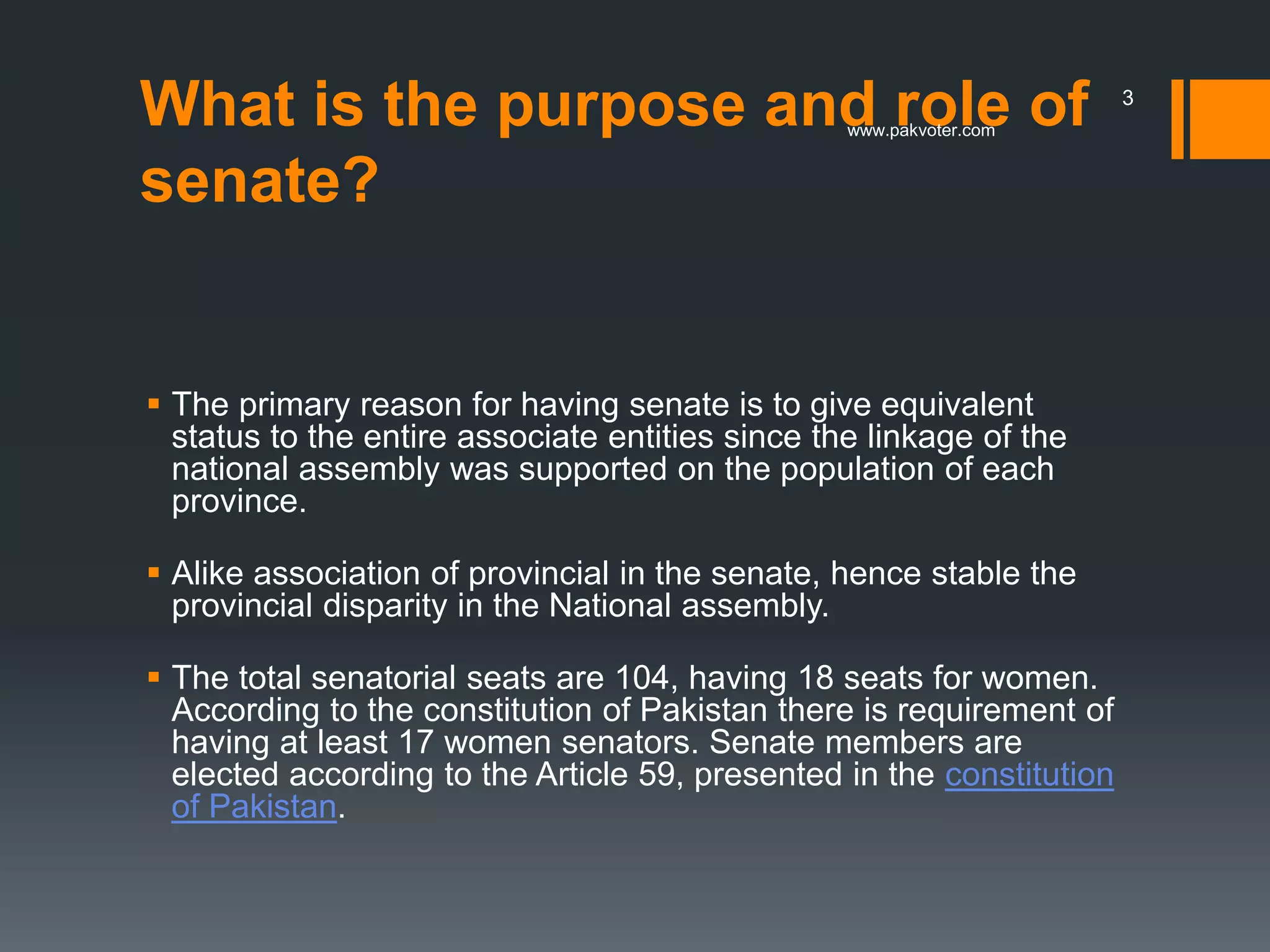 Senate and its purpose | PPTX