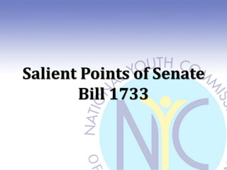 Senate bill 1733 salient points | PPT