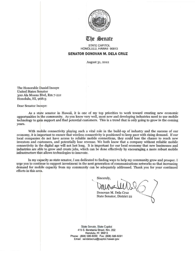 Senator donovan dela cruz letter copy | PDF