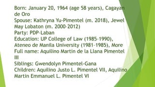 SENATOR KOKO PIMENTEL.dnrsfrncsco.pptx