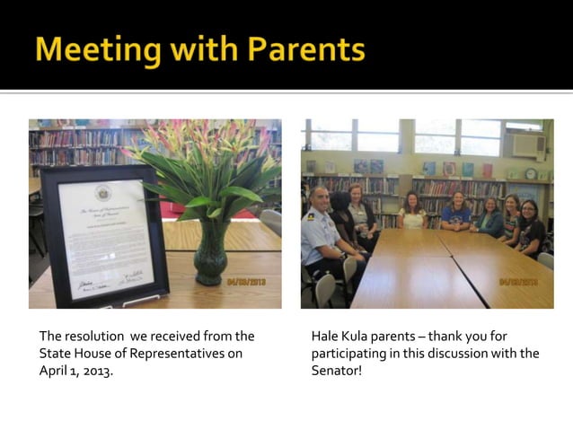 Senator mazie hirono’s visit to hale kula elementary | PPTX