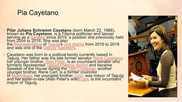 SENATOR PIA CAYETANO.pptx