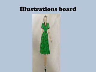 fashion design student project work on fashion portfolio | PPT