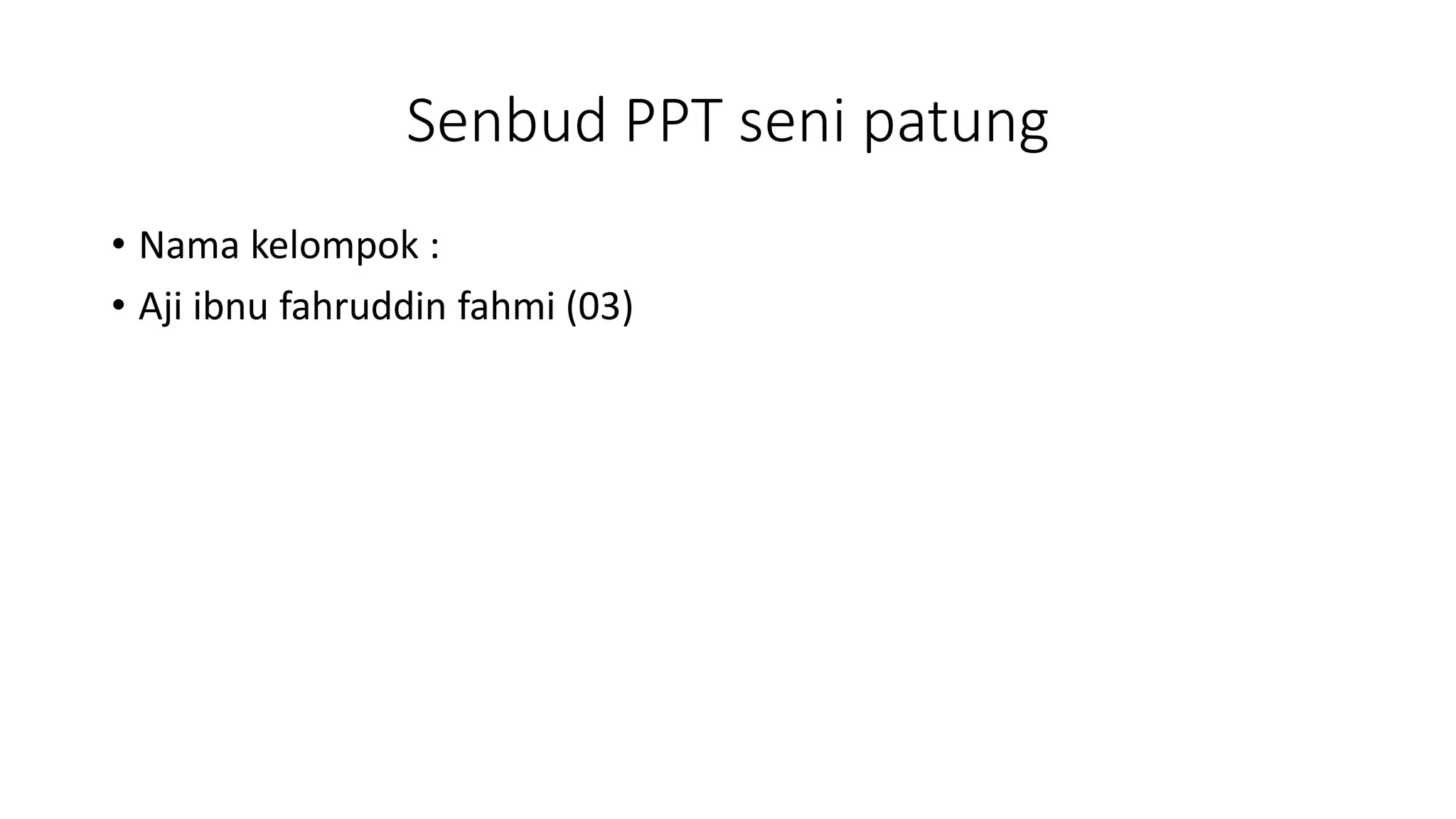 Senbud PPT seni patung.pptx