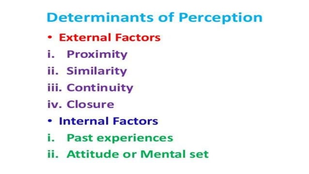 Concepts of Sensation, Perception, Attention, Concept Formation and Problem Solving | PPTX