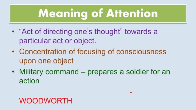 Concepts of Sensation, Perception, Attention, Concept Formation and Problem Solving | PPTX