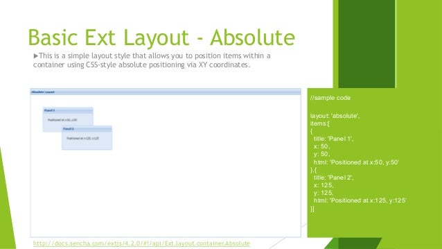 Sencha Extjs Learning Part 1 Layout And Container In Sencha Extjs