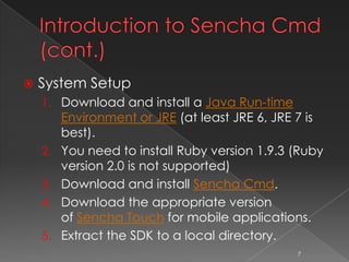 Introduction to Sencha touch | PPT