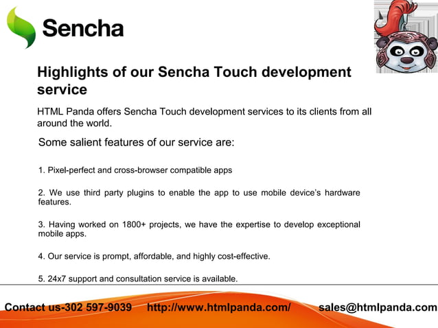 Sencha touch mobile app development | PPT