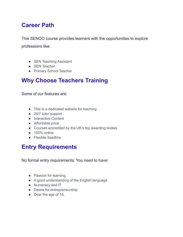 SENCO | PDF
