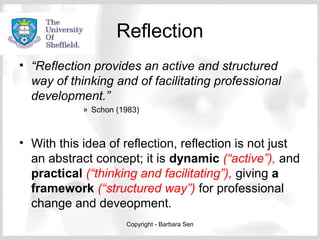 Reflection and improving information literacy practice. Sen | PPT