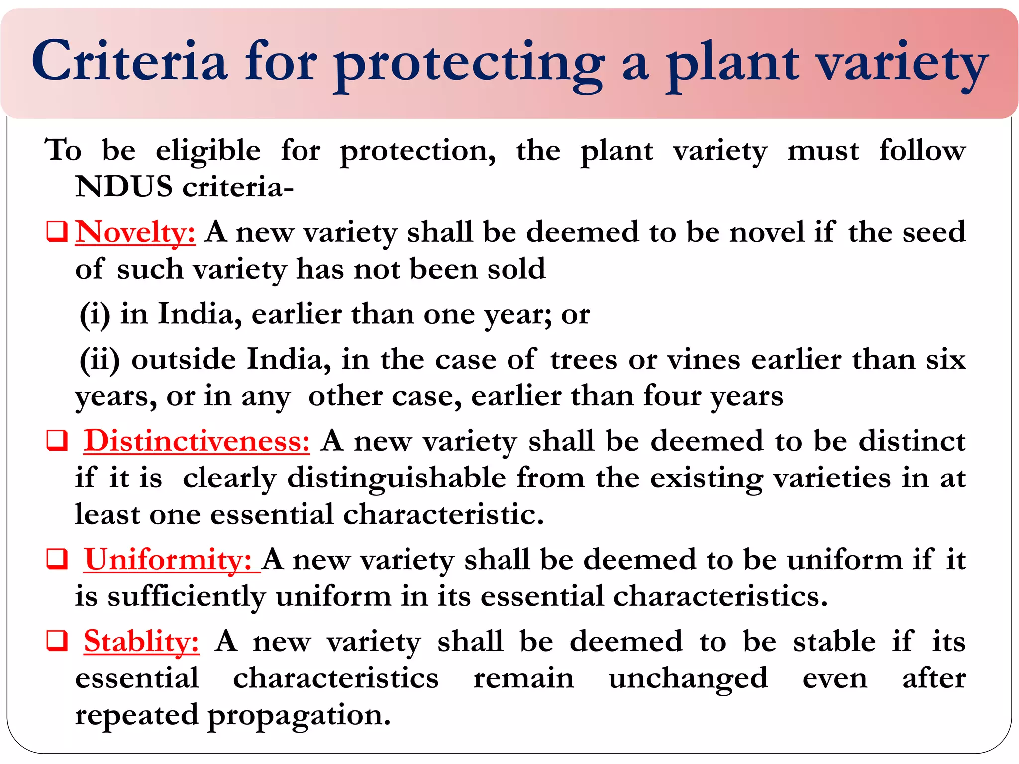 'Protection of Plant Varieties & Farmers’ Rights Act under Intellectual ...