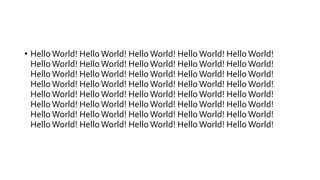 Hello World! | PPTX