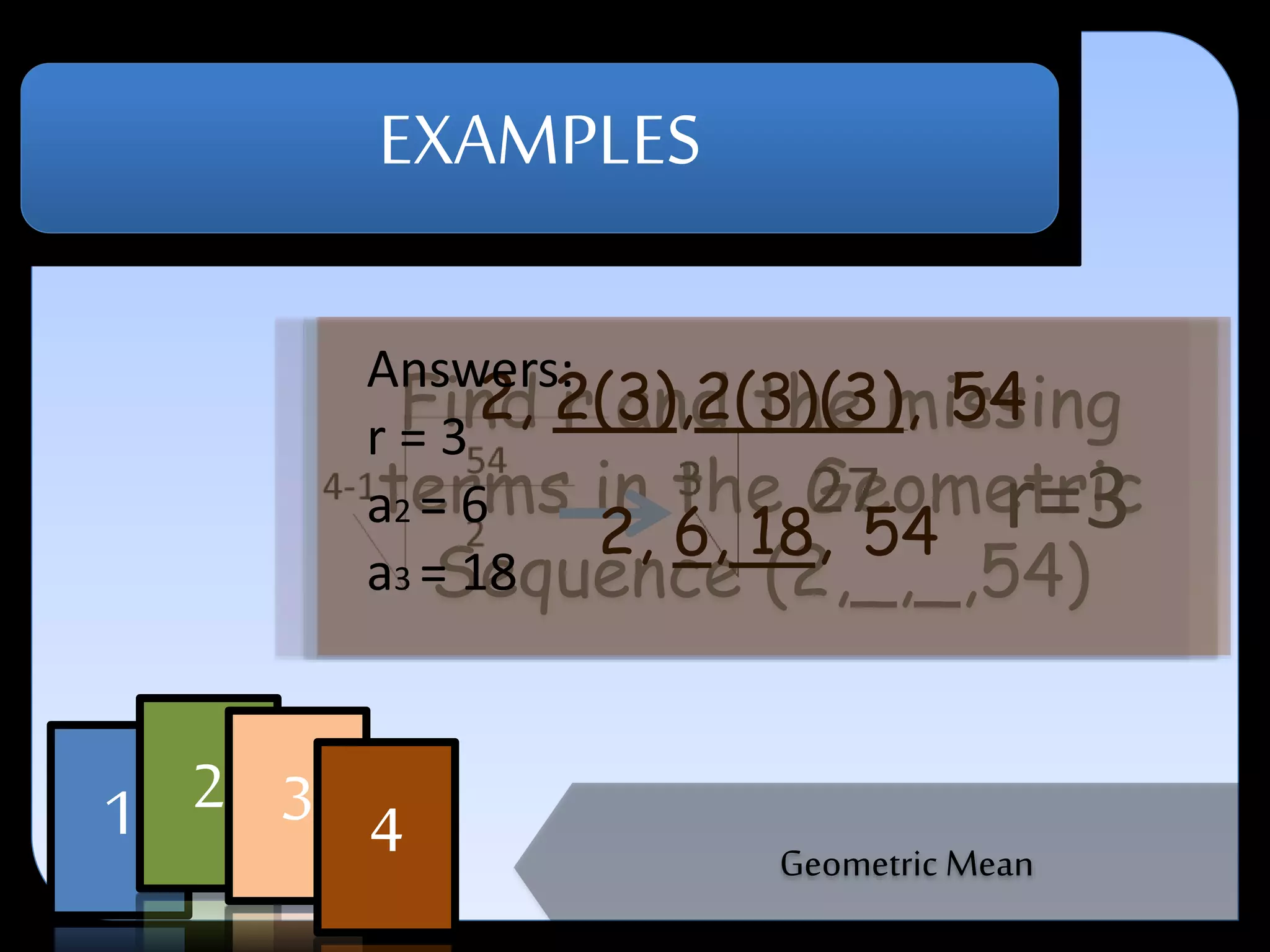 Geometric Sequence and Geometric Mean | PPTX