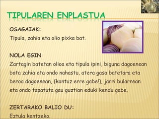 Sendabelarren errezetak | PPT
