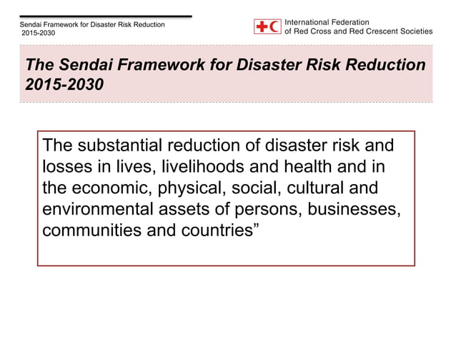 Sendai-Framework.climate environment sustainable | PPT