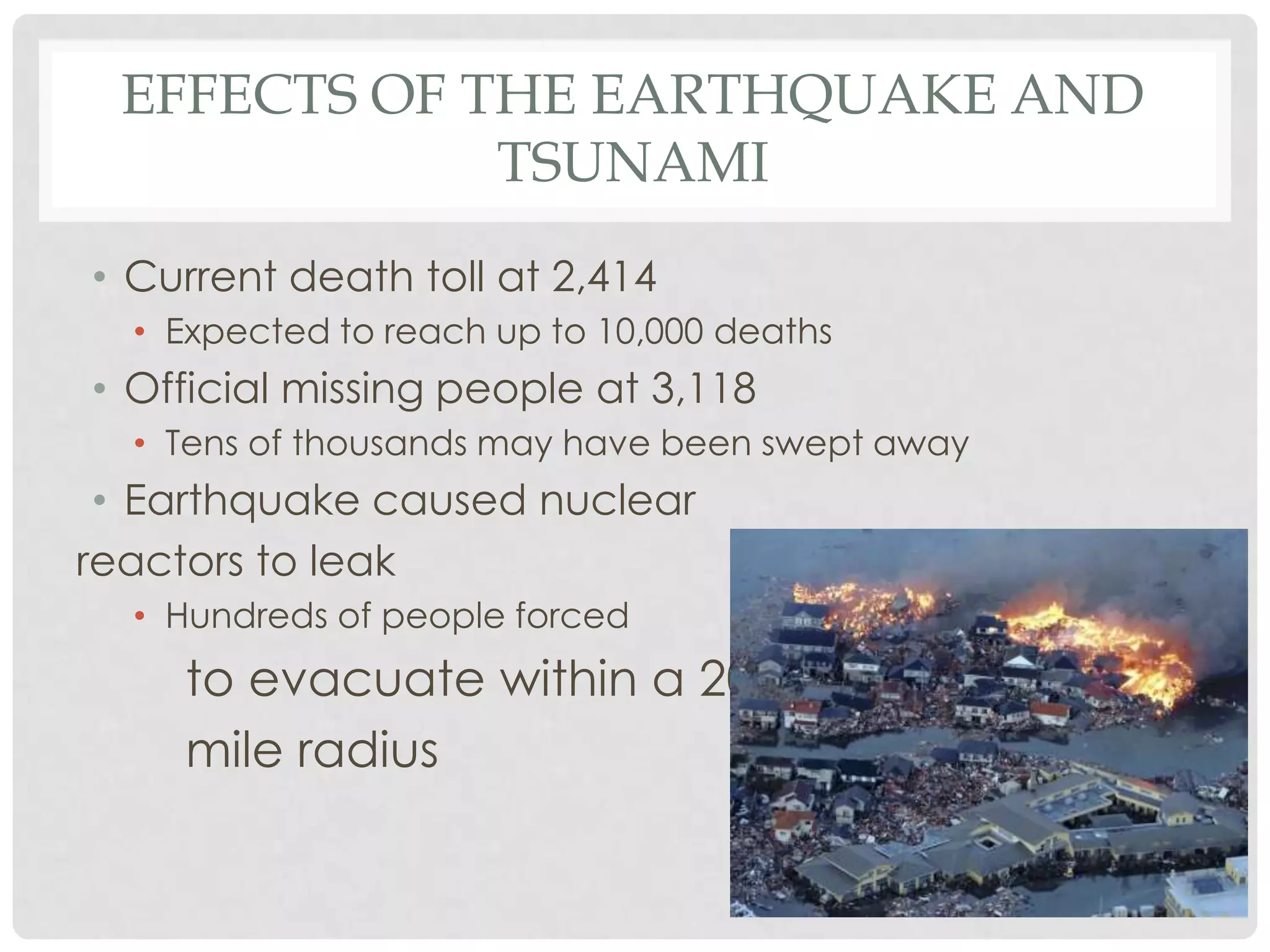 Sendai earthquake and tsunami | PPTX