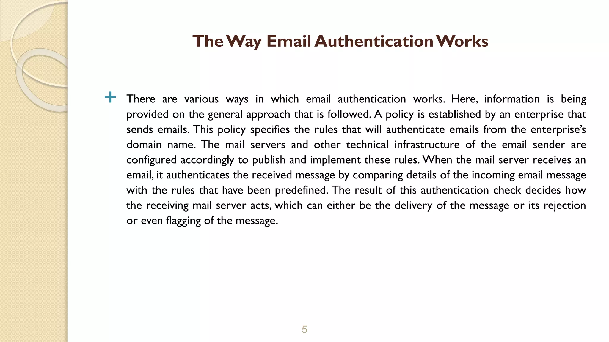 Sender Policy Framework (SPF): An Email Authentication Technique | PPTX