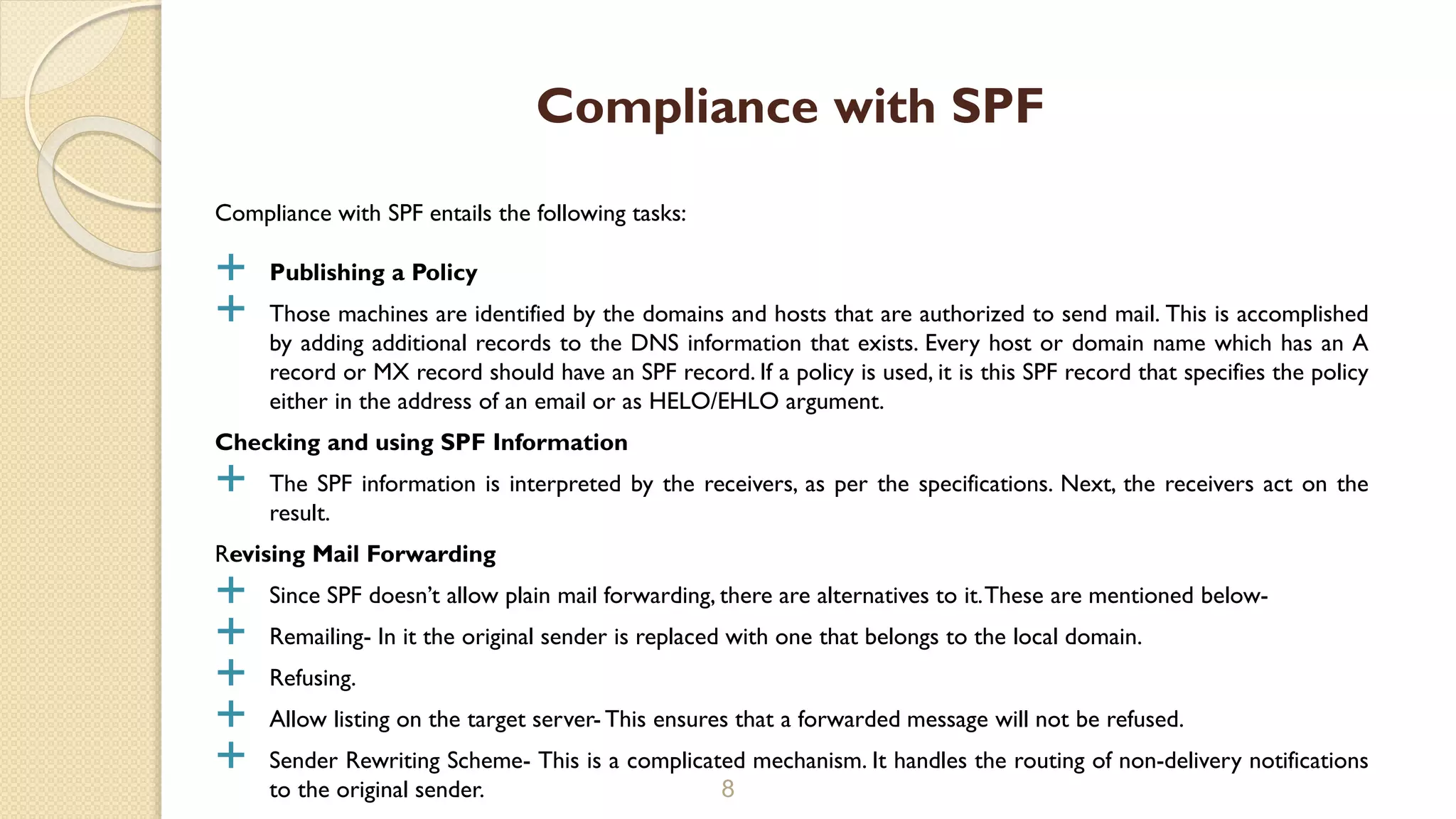 Sender Policy Framework (SPF): An Email Authentication Technique | PPTX
