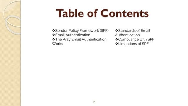 Sender Policy Framework (SPF): An Email Authentication Technique | PPTX ...