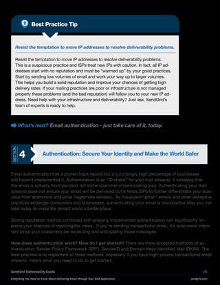 Sendgrid Deliverability Guide | PDF