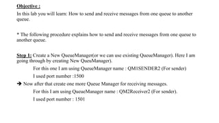Sending and receiving messages in mq queues | PPT