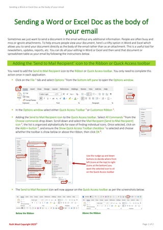 Sending a Word or Excel Doc as the body of your email.pdf