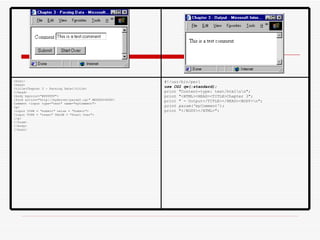 Sending data in cgi | PPT