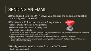 Sending Email | PPTX