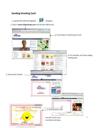 Sending greeting card | DOC