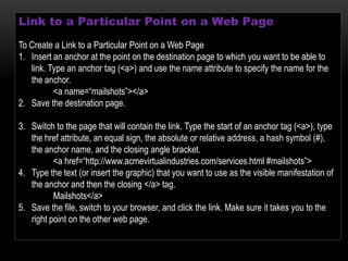 Sending link | PPTX | Web Design and HTML | Internet