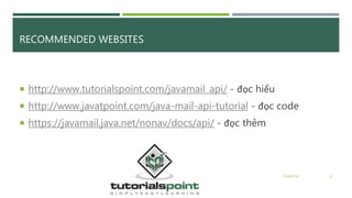 Java Sending mail | PPTX | Email | Internet