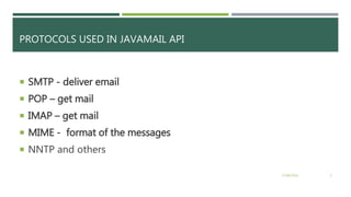 Java Sending mail | PPTX | Email | Internet