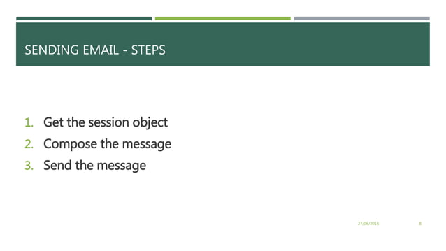 Java Sending mail | PPT