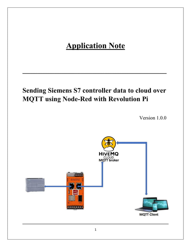 Sending Siemens S7 Controller Data to Cloud Over MQTT Using Node Red With Revolution Pi | PDF ...