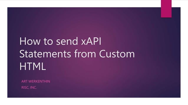 Sending xAPI Statements from HTML.pptx