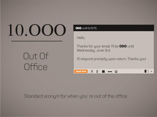 20 Acronyms in Email you need to know | PPT
